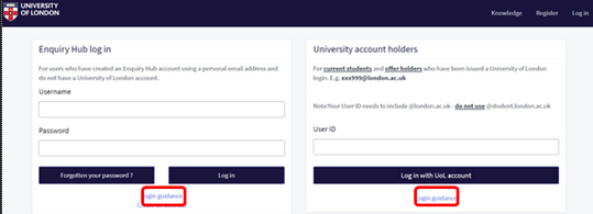 Support - University of London